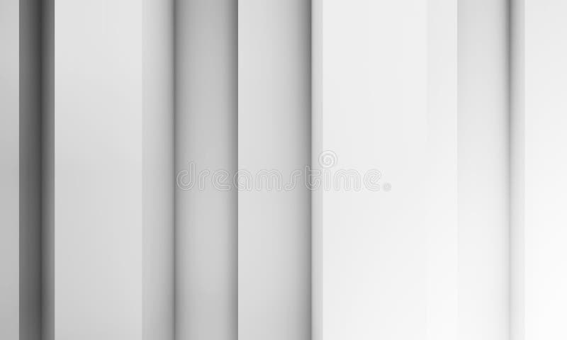Abstract White Digital Design Background, 3 D Stock Illustration ...