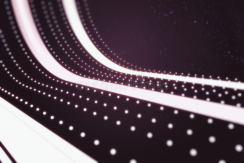 Abstract White Digital Stripes on Dark Wallpaper. Design and Motion ...