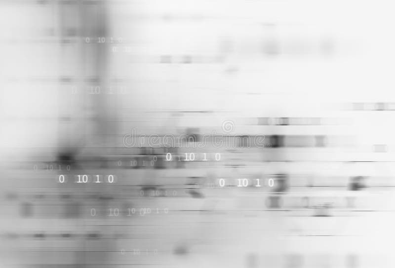 Abstract White Digital Technology Background Stock Illustration ...