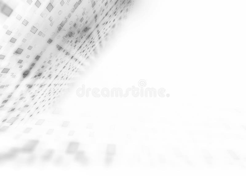 Abstract White Digital Technology Background Stock Illustration ...