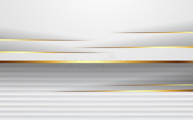 Abstract White Dimension Texture with Golden Line Shadow Background ...
