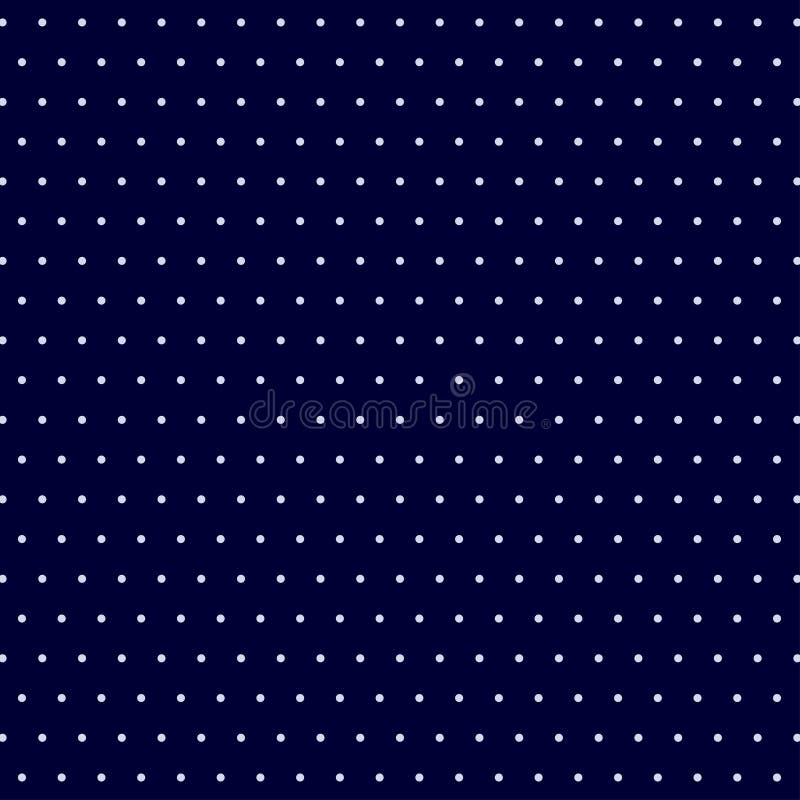 Abstract White Doted on Blue Background Seamless Pattern Stock Vector ...