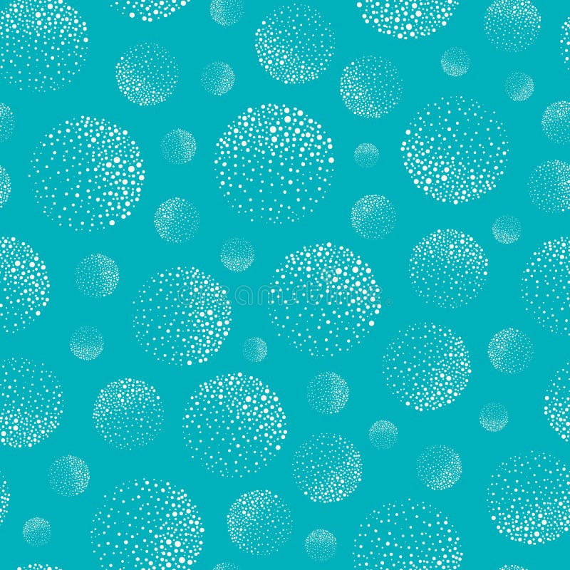 Abstract White Dotted Circles Creating Texture Effect. Seamless Vector ...