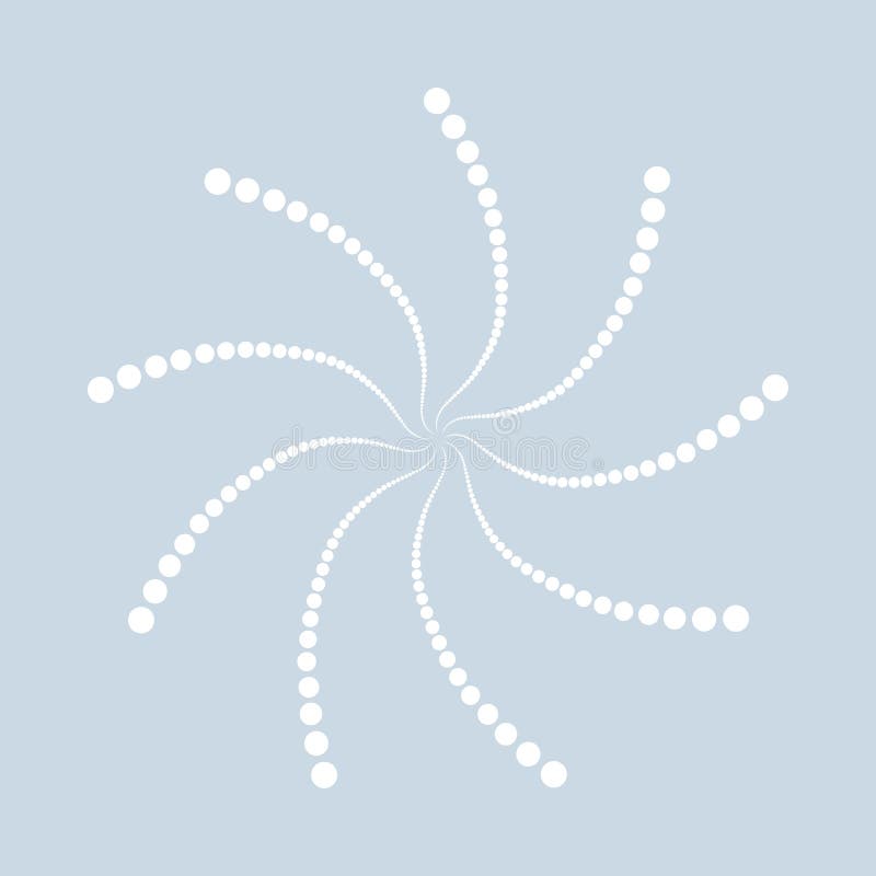 Abstract White Dotted Shape. Stock Vector - Illustration of point ...