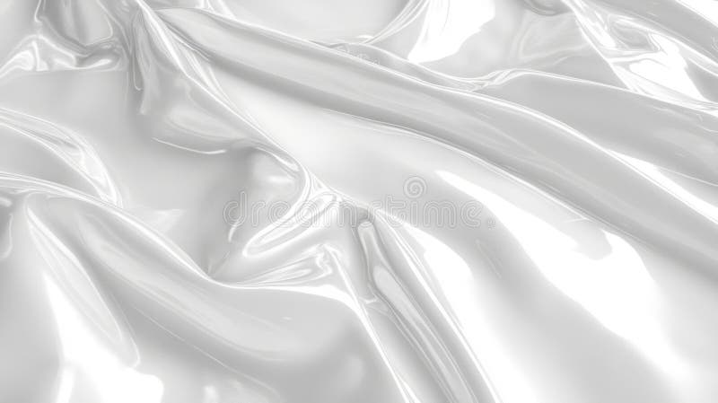 Abstract White Draped Fabric Shiny Surface Texture Stock Illustration ...