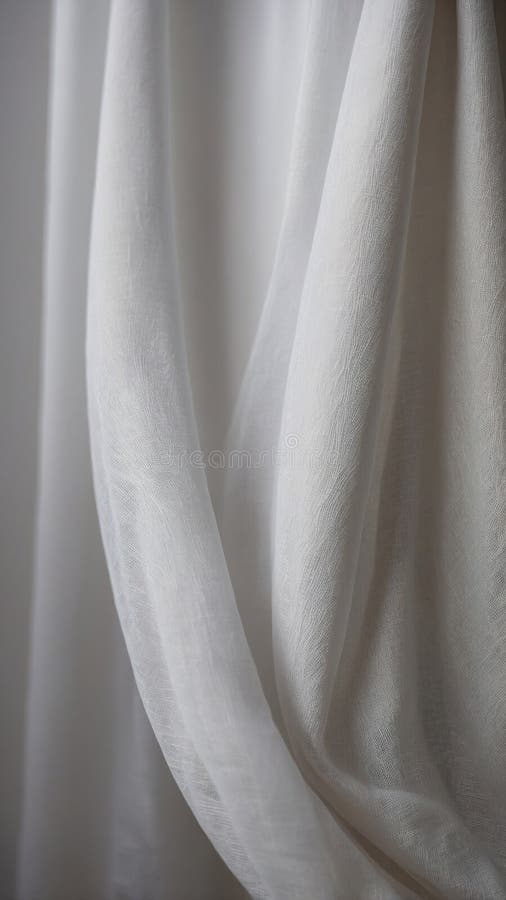 Abstract White Drapery with Smooth, Wavy Lines. Stock Illustration ...