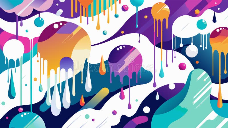 Abstract White Dripping Shape Background Stock Illustration ...