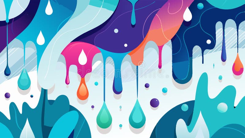 Abstract White Dripping Shape Background Stock Vector - Illustration of ...