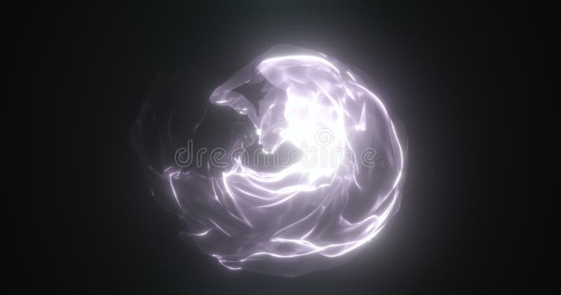 Abstract White Energy Sphere Transparent Round Bright Glowing, Magical ...