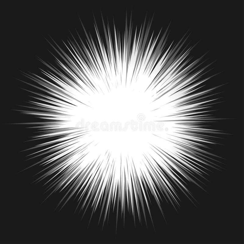 Abstract White Explosion Circle Background Stock Vector - Illustration ...