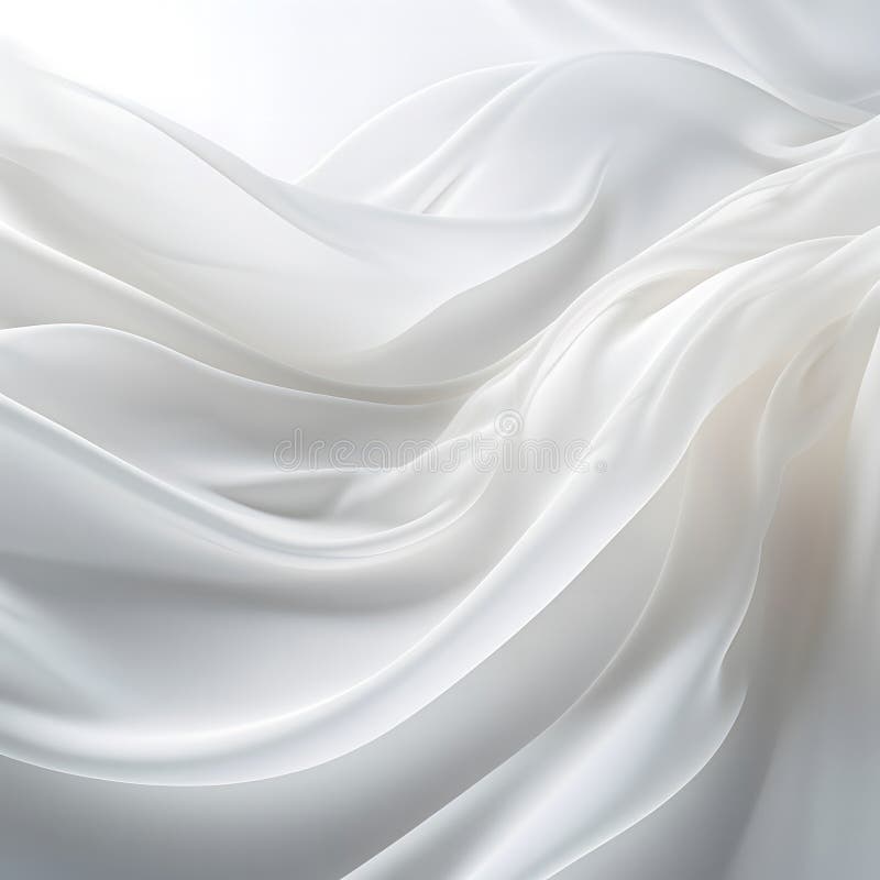 Abstract White Fabric Drape Stock Illustration - Illustration of ...