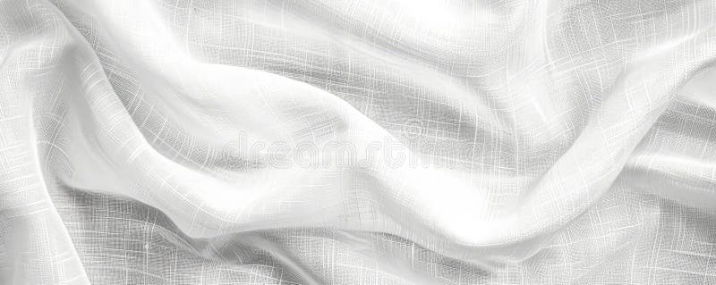 Abstract White Fabric with Grid Texture - Background Stock Illustration ...
