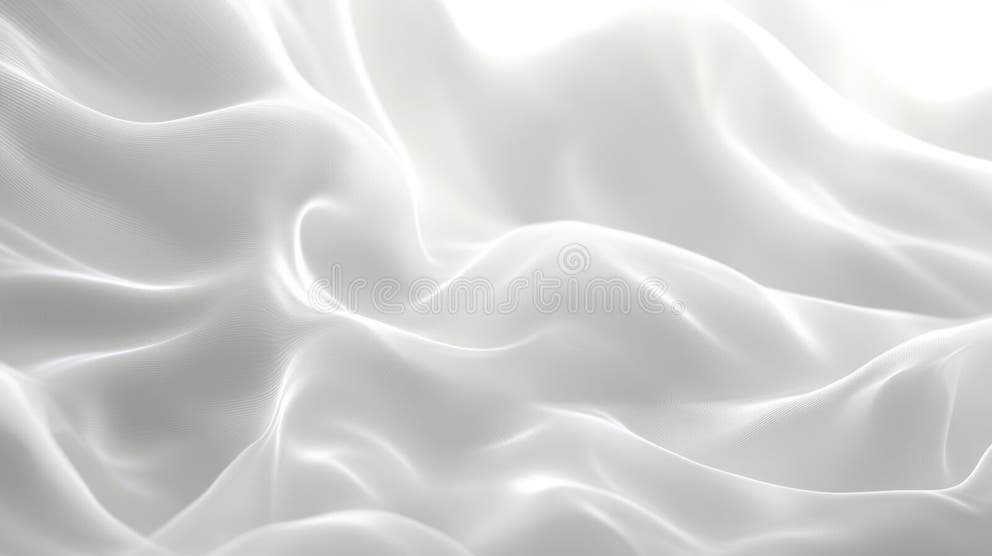 Abstract White Fabric Texture: Smooth, Elegant Drape Stock Illustration ...