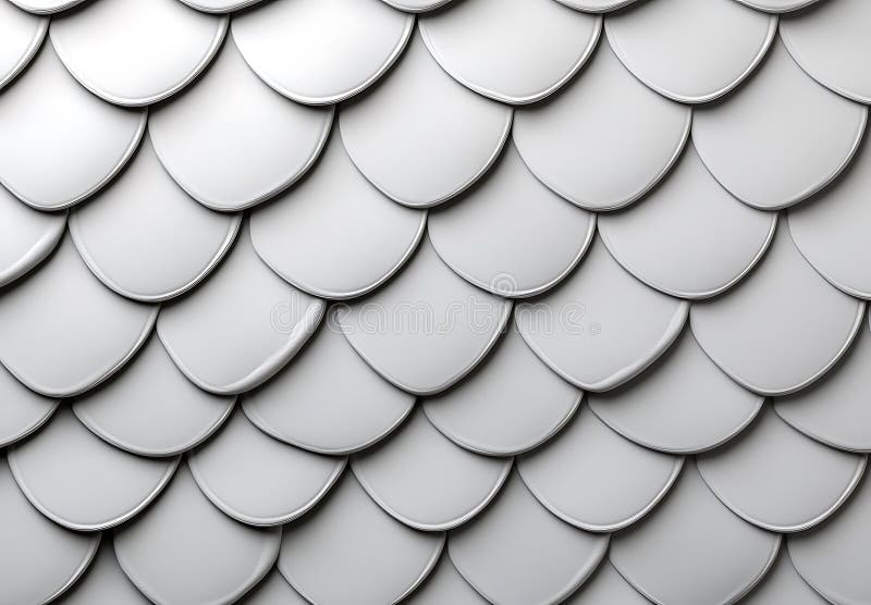 Abstract White Fish Scale Pattern Texture Background Stock Illustration ...