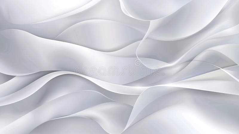 Abstract White Flowing Lines Stock Illustration - Illustration of ...