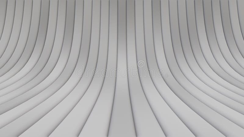 Abstract White Flowing Lines 3d Render Background Stock Illustration ...
