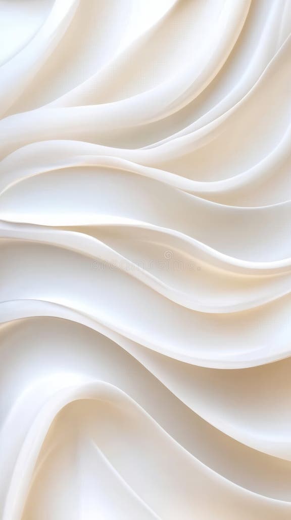 Abstract White Flowing Waves Create Fabric Smooth, a Texture. the ...