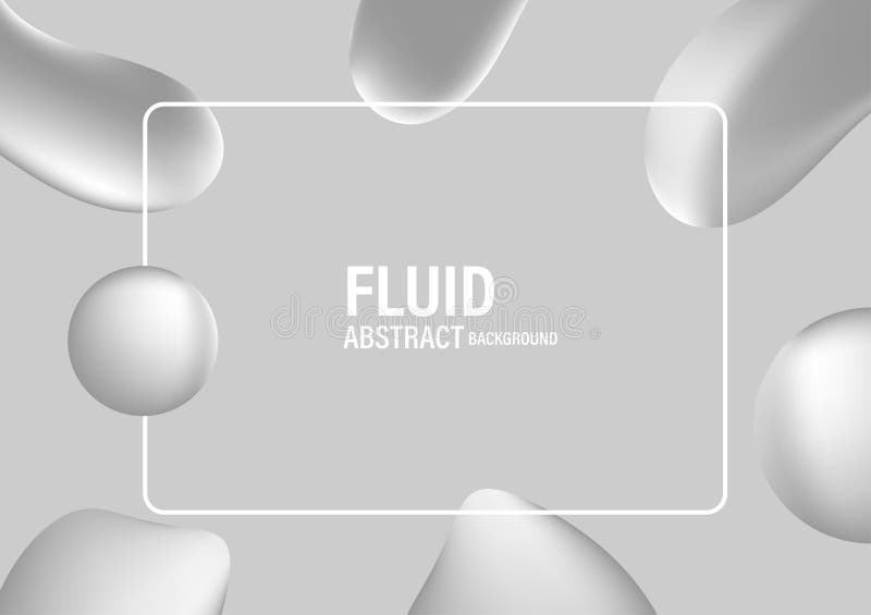 Abstract White Fluid Background Wave Smooth Modern Poster with Gradient ...
