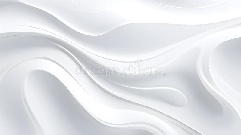 Abstract White Fluid Wave Background for Modern Presentations Stock ...
