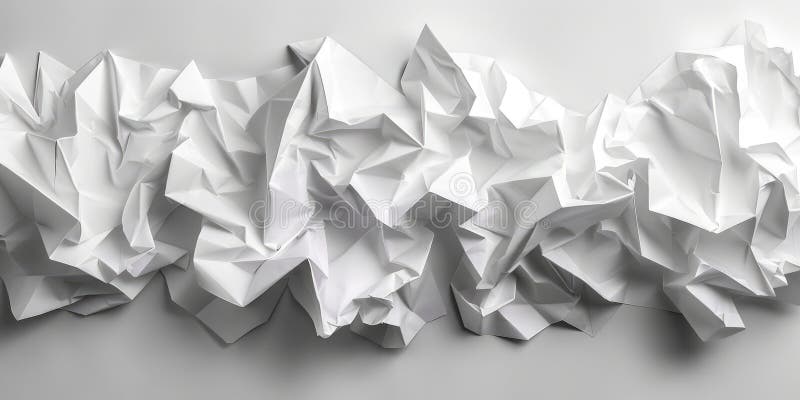 Abstract White Folded Paper Texture with Shadows. Minimalist Abstract ...