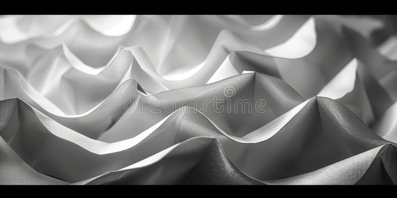 Abstract White Folded Paper Texture with Shadows. Minimalist Abstract ...