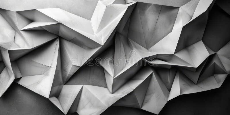 Abstract White Folded Paper Texture with Shadows. Minimalist Abstract ...