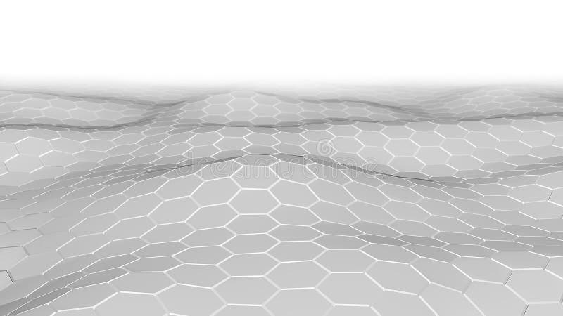 Wavy Hexagon Pattern Modern Background Stock Vector - Illustration of ...