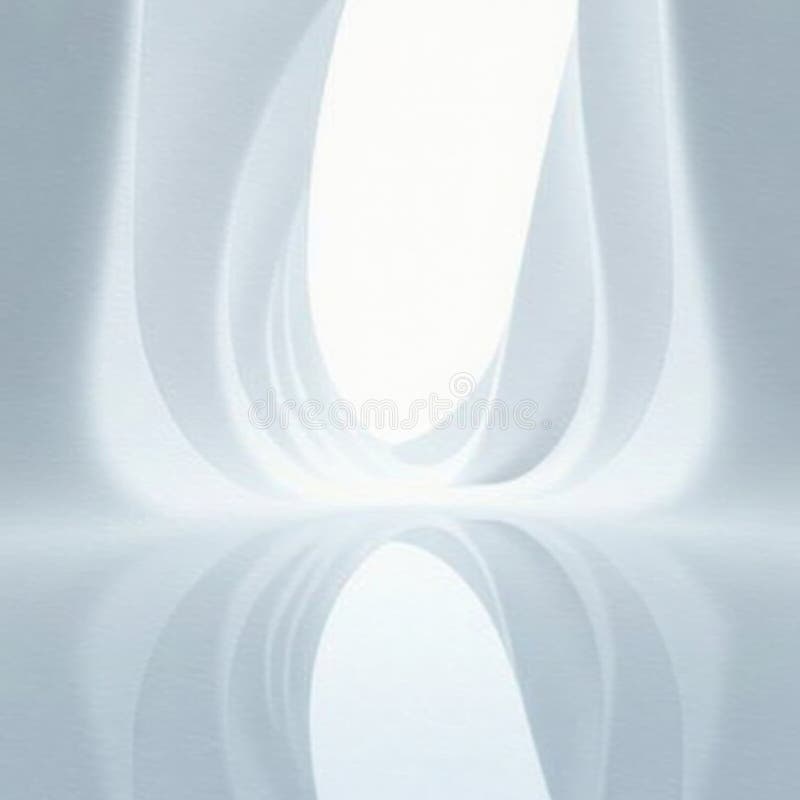 Abstract White Futuristic Surface with Soft, Diffused Light, Glossy ...