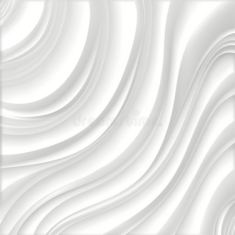Abstract White Gentle Waved Background, Minimalist Geometric Shapes ...