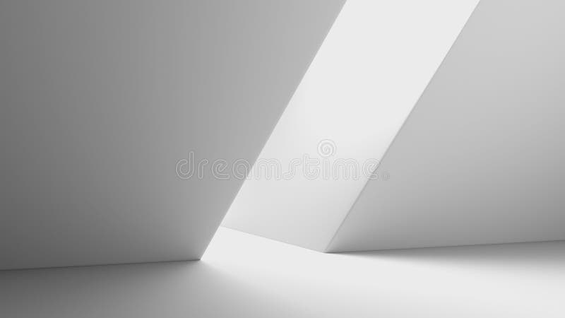 Abstract White Geometric Background. 3d Render Stock Illustration ...