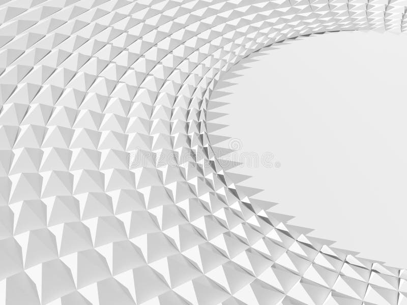 3d Parametric Triangular Round Structure Stock Illustration ...