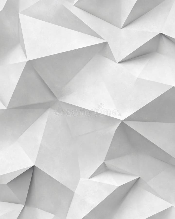Abstract White Geometric Low Poly 3D Background High Quality Image ...