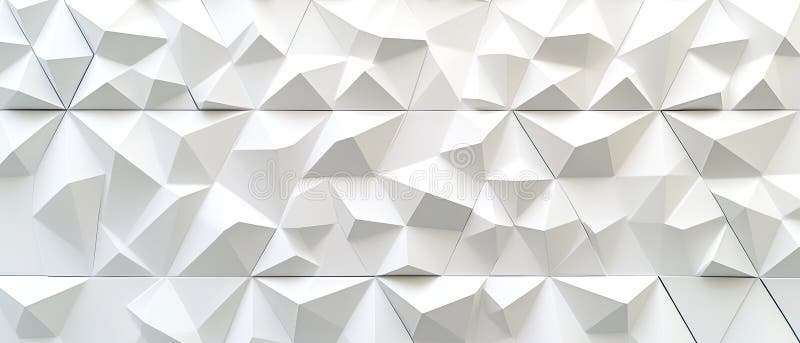 Abstract White Geometric Pattern with Triangular Shapes Stock ...