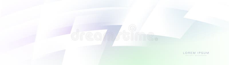 Abstract White Geometric Rectangle Curve Pattern Background. Modern ...