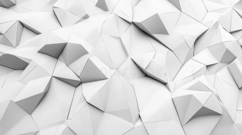 Abstract White Geometric Shapes Create a Three-dimensional Depth Effect ... Abstract White Geometric Shapes Create a Three-dimensional Depth Effect ...