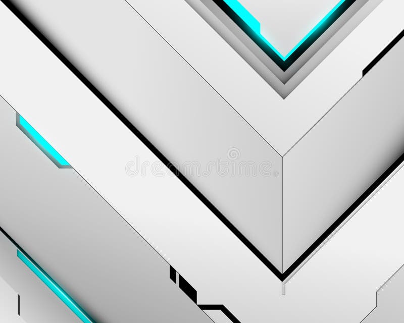 Abstract White Geometric Technology Digital Hi Tech Concept Background ...