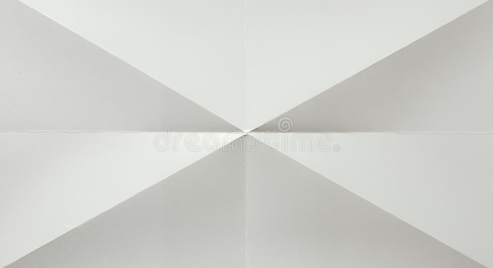 Abstract White Geometric Wall Art Creates a Minimalist Pattern Design ...