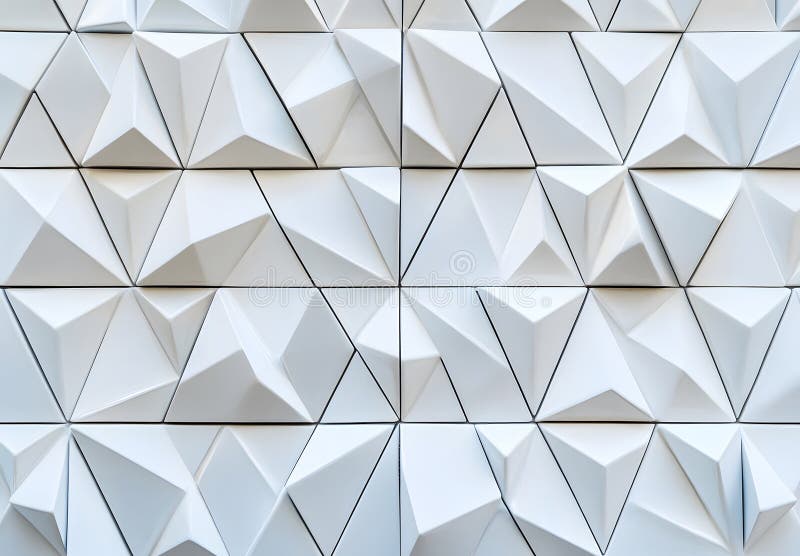 Abstract White Geometric Wall Tiles Pattern Stock Illustration ...