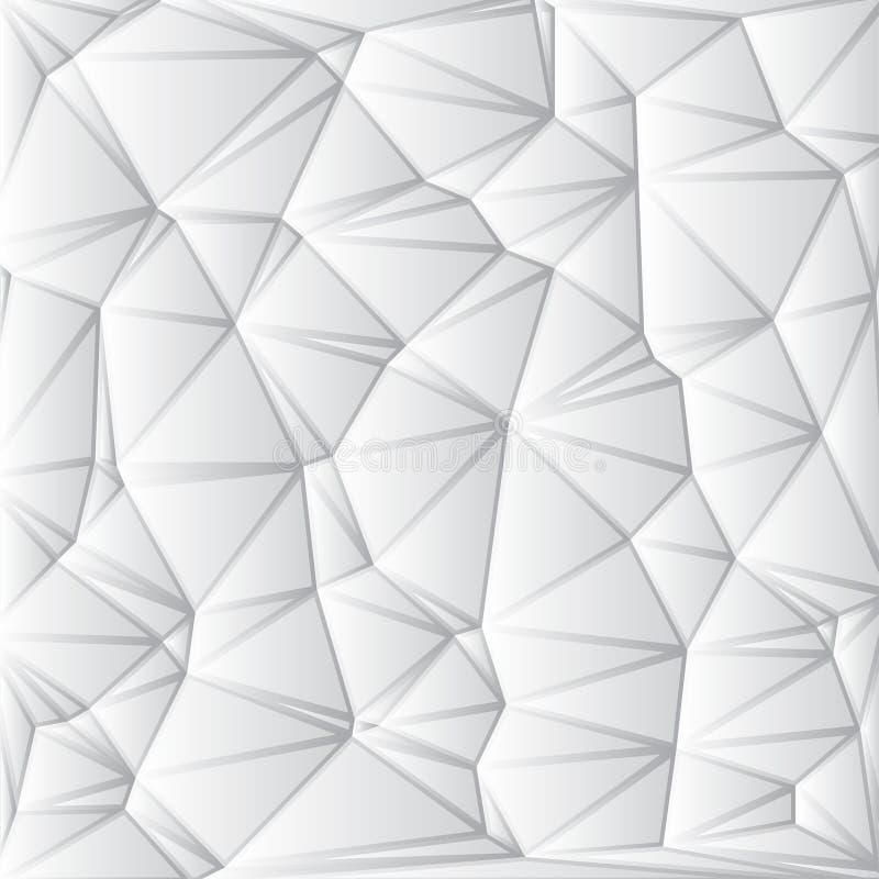 Abstract White Geometrical Background Stock Vector - Illustration of ...