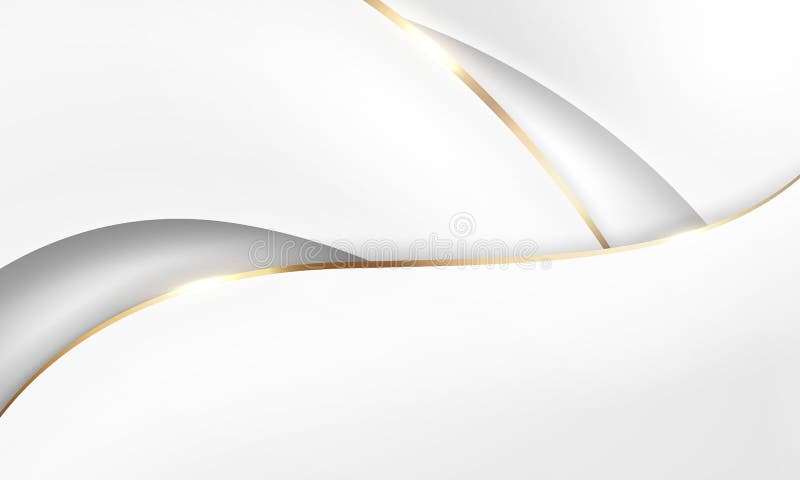 Abstract White Gold Background Poster Beauty with Dynamic. Technology ...