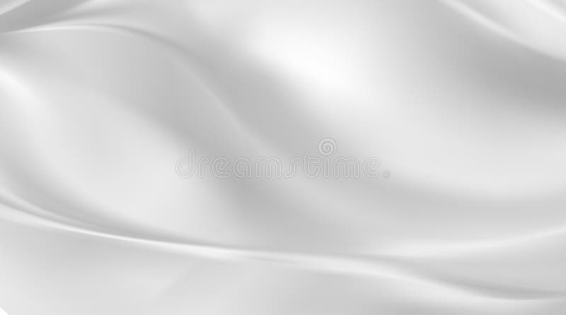 Abstract White Gradient Background. Minimalistic Subtle Wavy Silver ...
