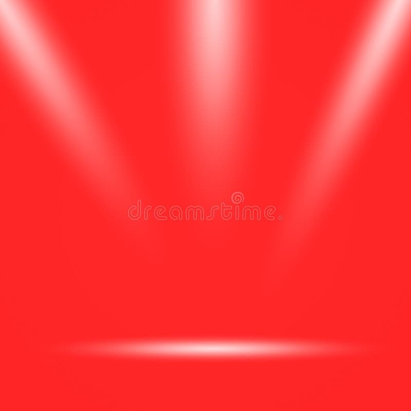 Abstract White Gradient Spotlight Red Background an Empty Stage ...