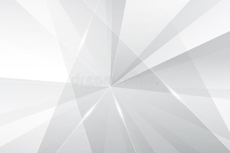 Abstract White and Gray Geometric Pattern Background Stock Vector - Illustration of shape ...