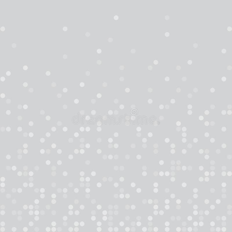Abstract White Gray Mosaic Circles Vector Background. Technological ...