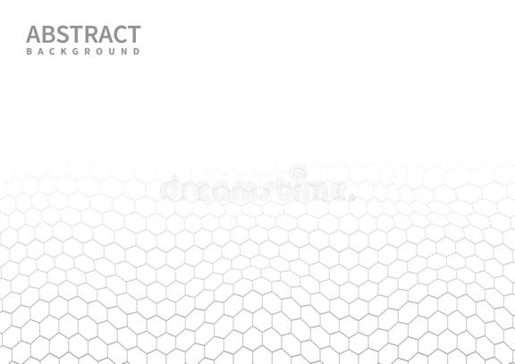 Abstract White and Gray Subtle Lattice Hexagon Pattern Background. Modern Style Stock Vector ...