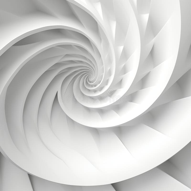 Abstract White and Gray Surface Spiral Stock Image - Image of spiral ...