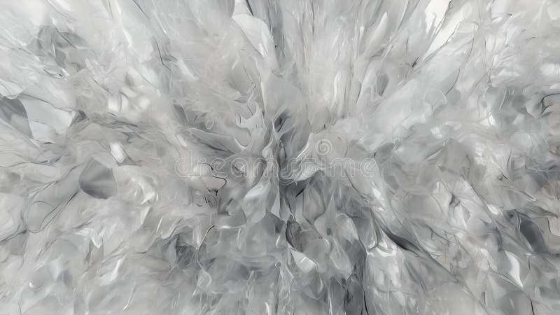 Abstract White Gray Swirling Fluid Art Background Stock Illustration ...