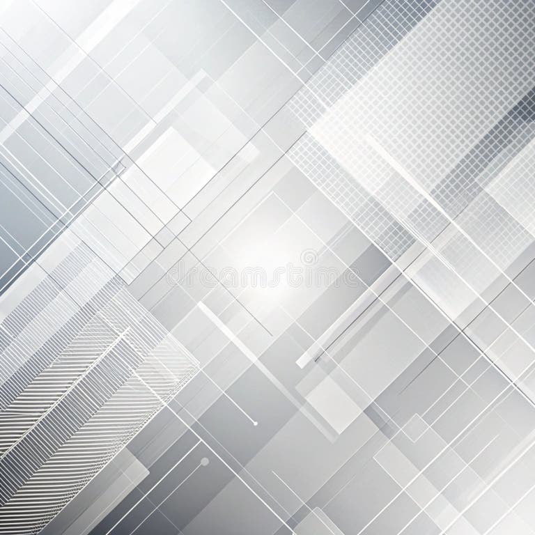 Abstract White and Gray Tech Background Stock Illustration ...