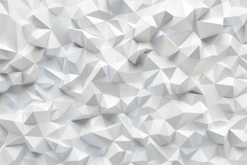 Abstract White and Gray Triangular Mosaic Texture Pattern Background Design for Modern Art Stock ...