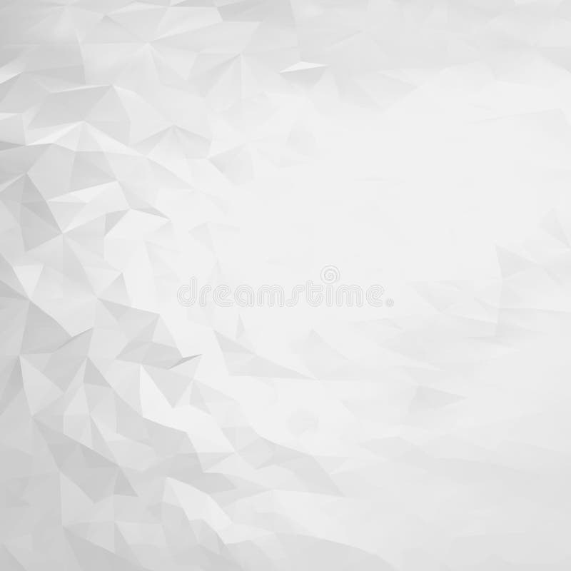 White Polygonal Mosaic Triangular Background. Abstract Light Gray ... White Polygonal Mosaic Triangular Background. Abstract Light Gray ...